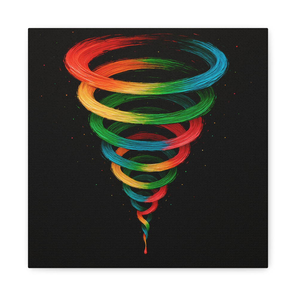 Vibrant Tornado Canvas Wall Art - Cyclone Design – ColorMelt